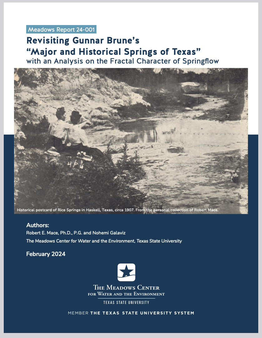 revisiting Gunnar Brune’s “Major and Historical Springs of Texas” – so ...